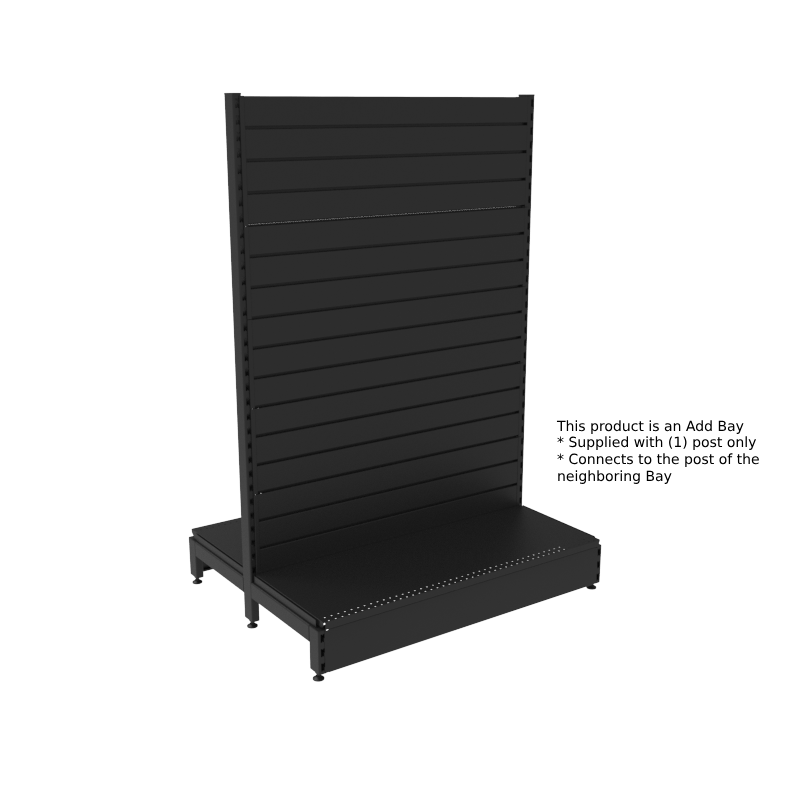 Add Bay - Double Sided Gondola - Soft Shell - W1200xH1815xD450 - Slat ...